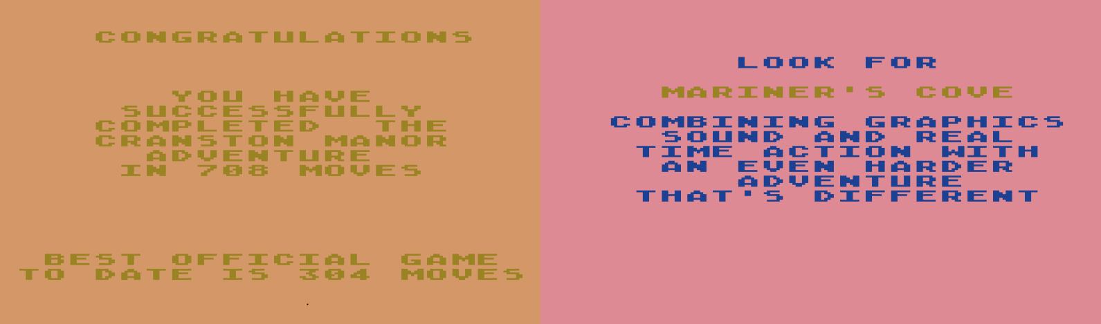 The Cranston Manor Adventure: Finished! | Renga in Blue